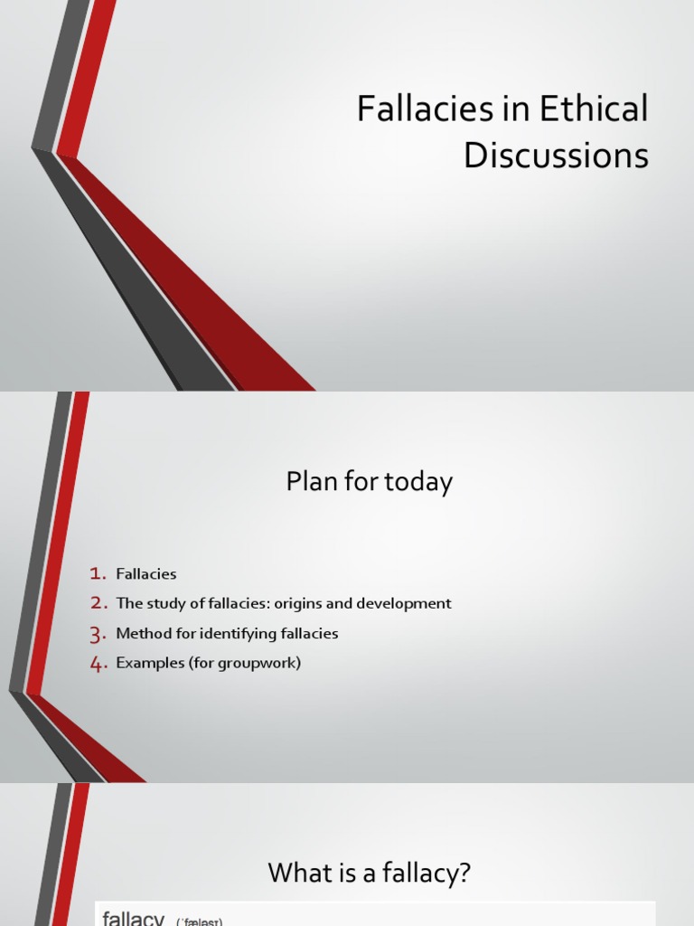 Lecture Fallacies Final | PDF | Fallacy | Argument