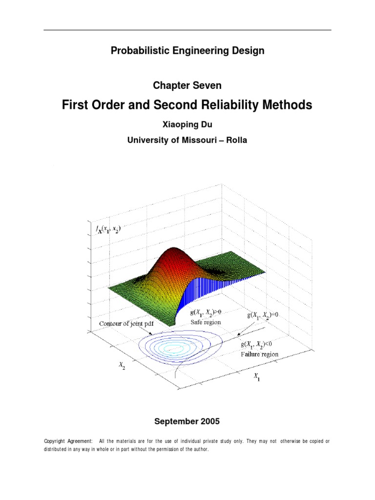 Book - First-Order and Second-Order Reliability Methods PDF | PDF | Integral | Normal Distribution