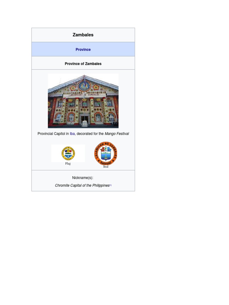 Zambales | PDF | Philippines | Transport