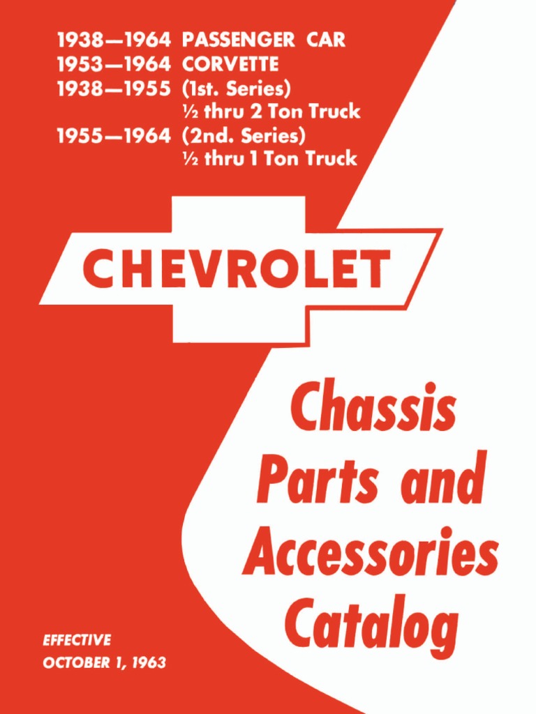 1938-1964 Chevrolet Chassis Parts and Accessories Catalog | PDF | Truck ...