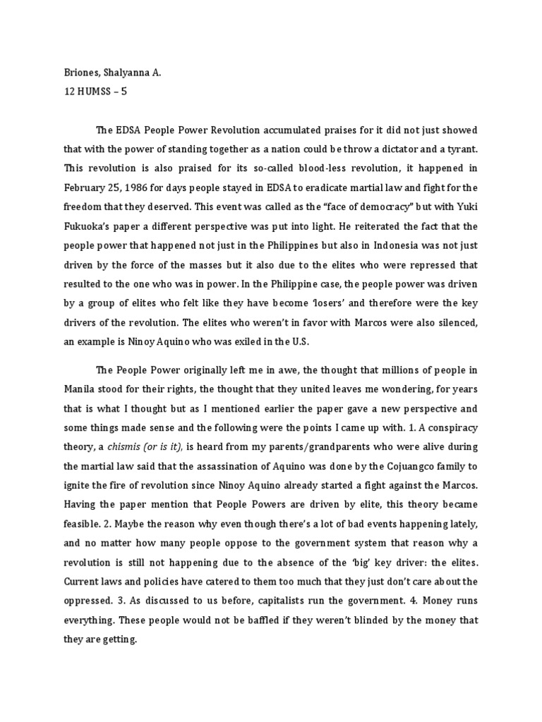 Reflection Paper | PDF | Government