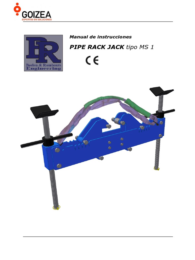 Pipe Rack Jack Manual - ESP | PDF | Aluminio | Calidad (comercial)