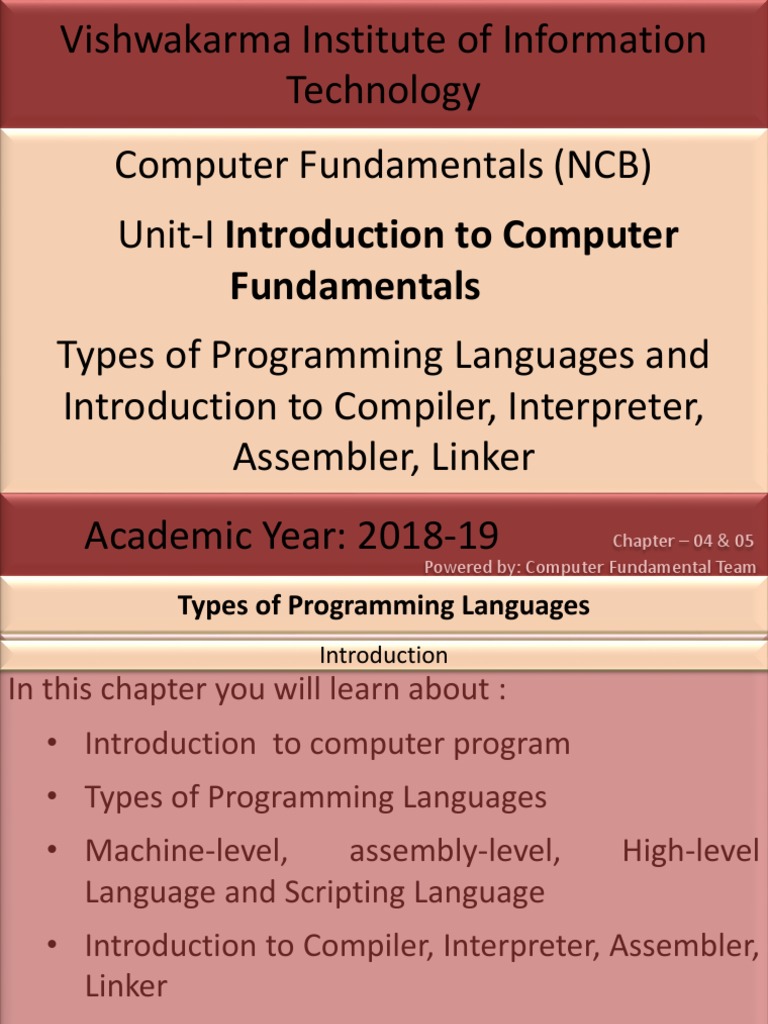 Programming Languages Overview | PDF | Assembly Language | Scripting ...