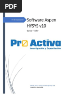 Simulación de Procesos con Aspen HYSYS | PDF | Simulación | Software