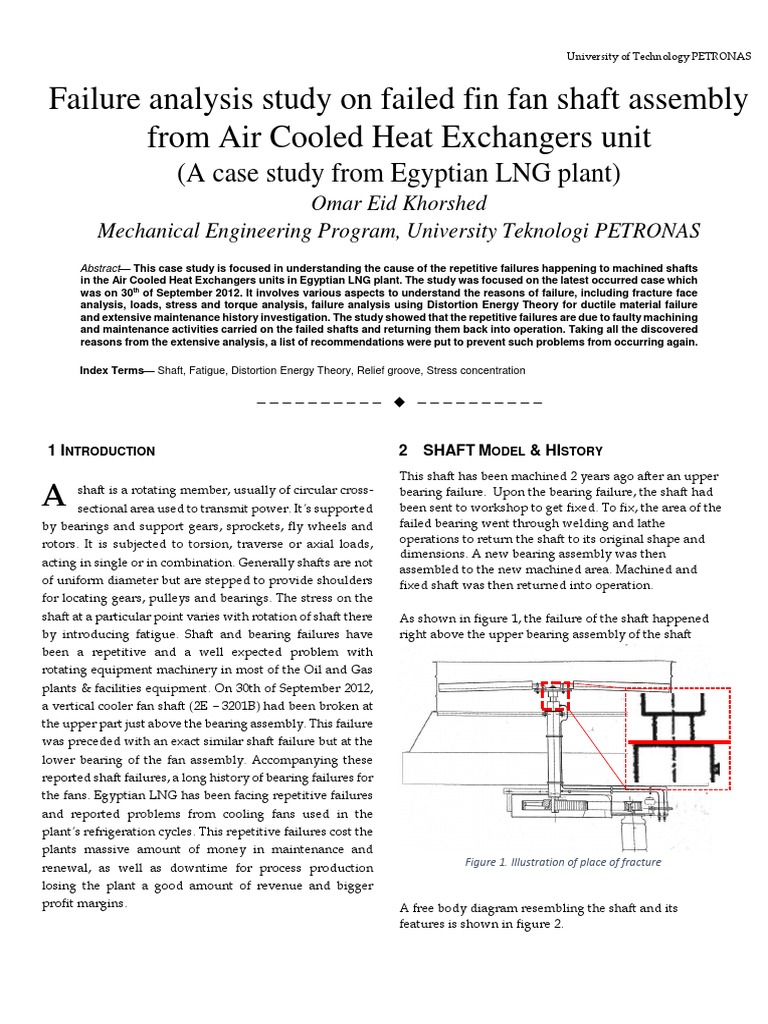 Shaft Failure Analysis | PDF | Fracture | Bearing (Mechanical)
