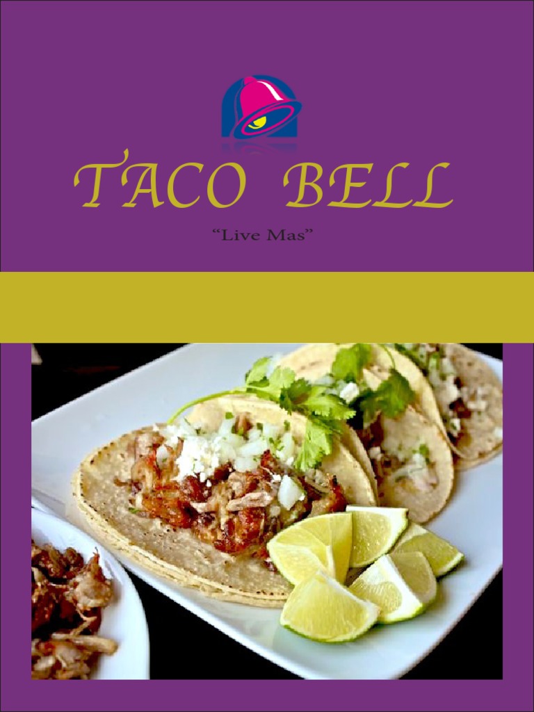 Taco Bell Menu: Nachos, Burritos & More | PDF