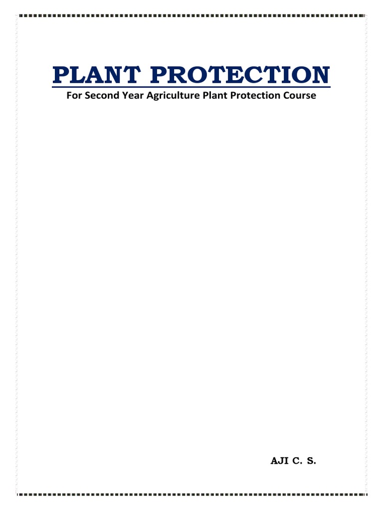 Plant Protection for Agriculture Students | PDF | Pupa | Insecticide