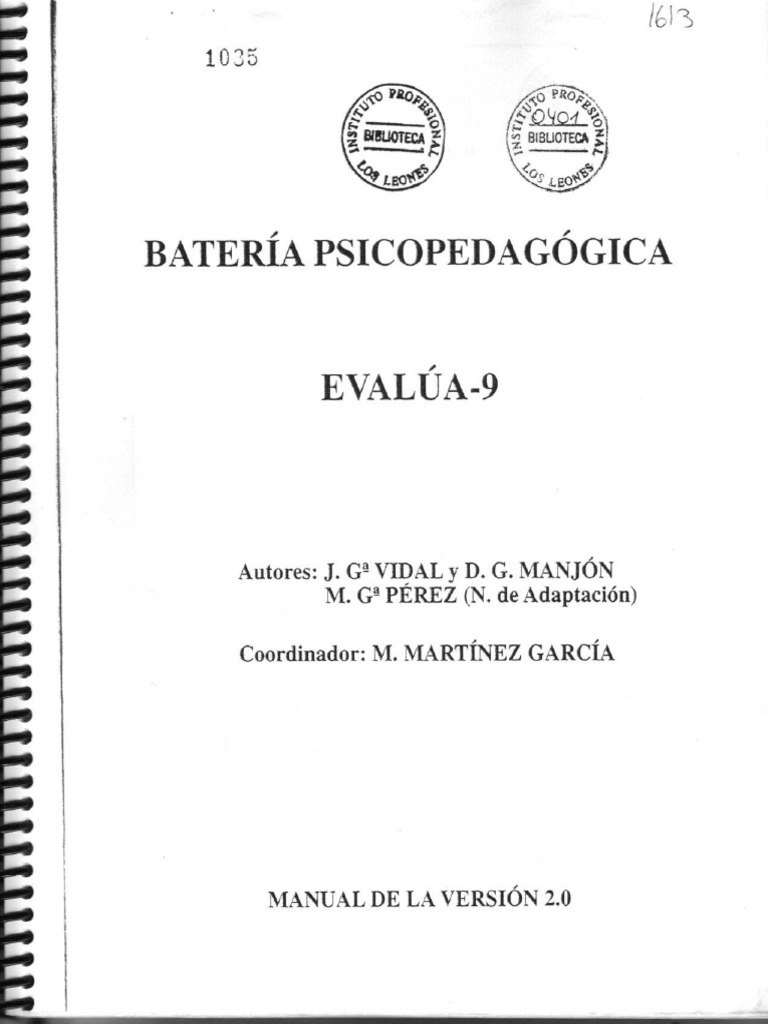 Manual Evalua 9 PDF | PDF