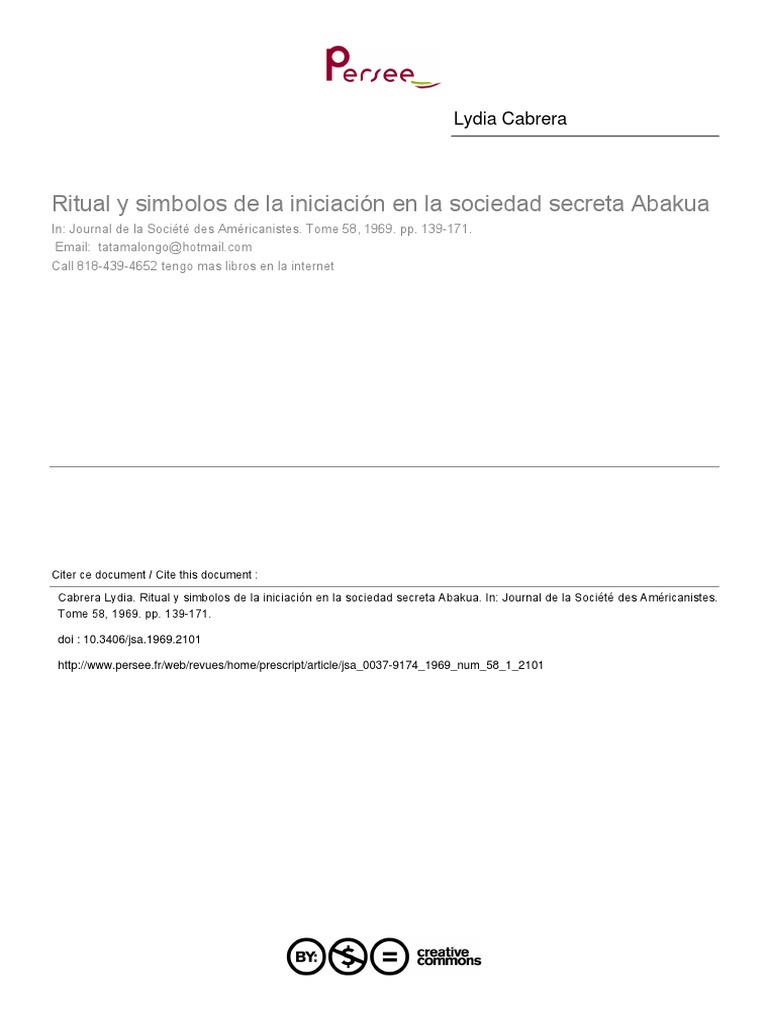 Anaforuana Abakua PDF | PDF | Rituales