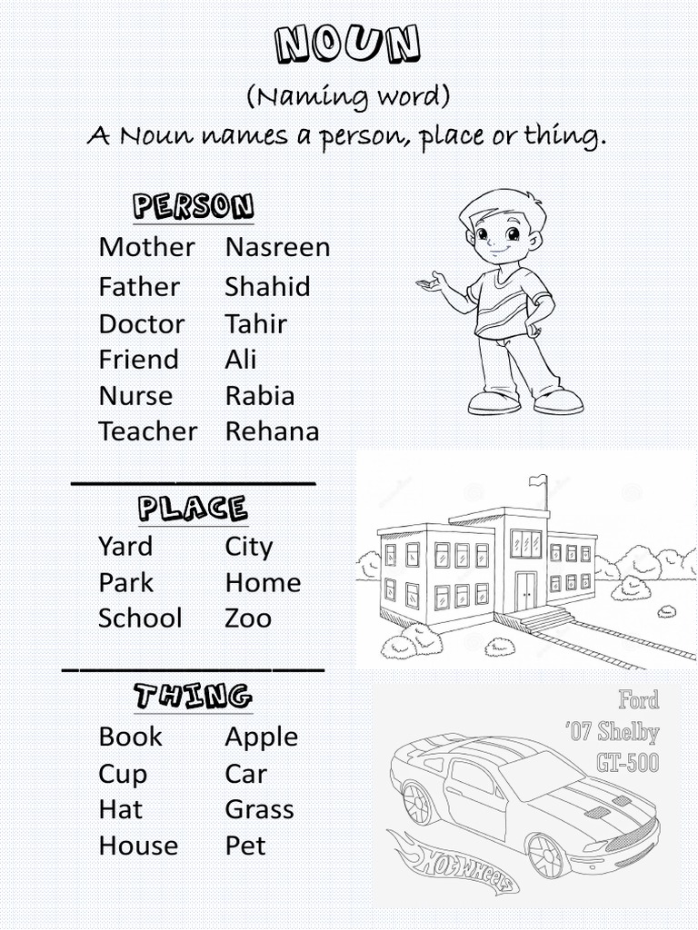 Person: (Naming Word) A Noun Names A Person, Place or Thing | PDF