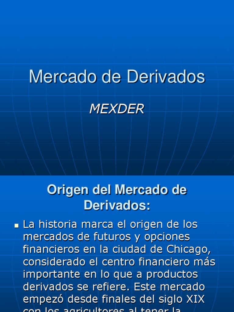 Mexder Historia | PDF | Opción (Finanzas) | Precios