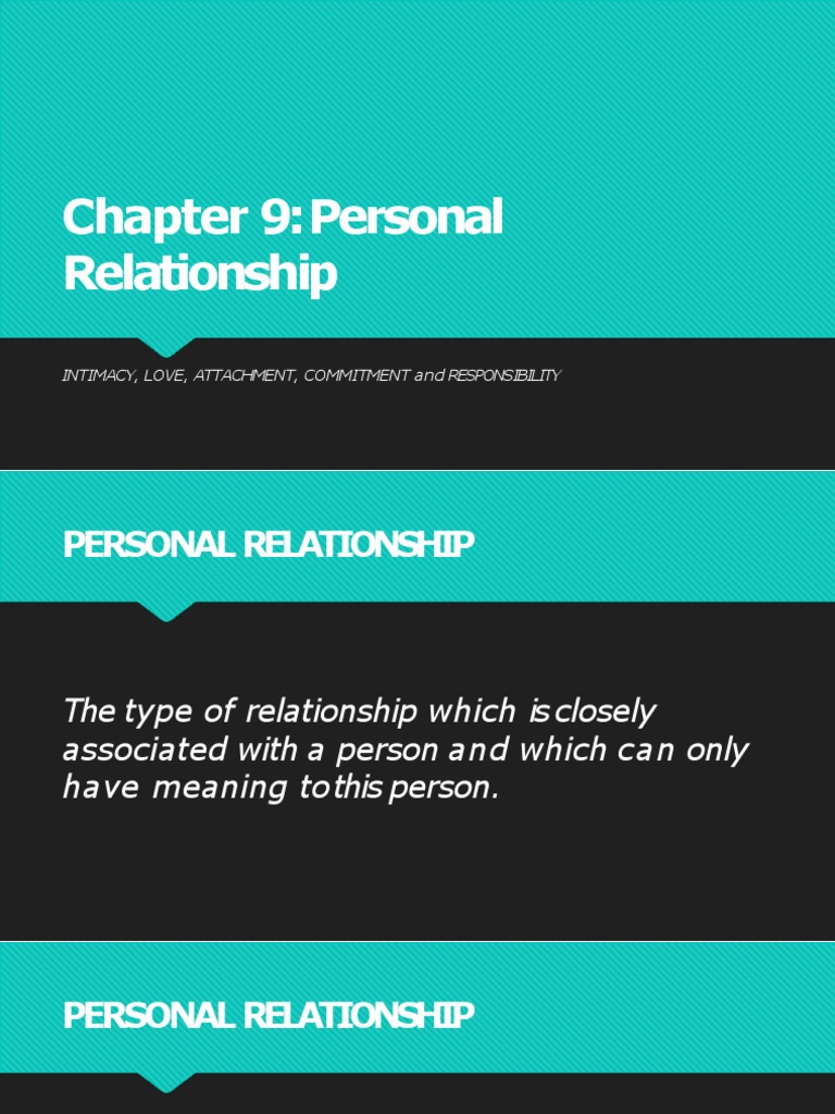 Chapter 9 | PDF | Attachment Theory | Romance (Love)