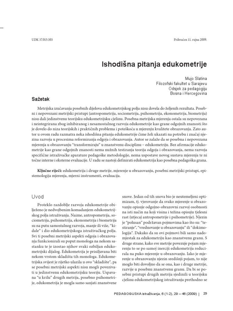 Kako Napisati Esej Iz HRV J | PDF