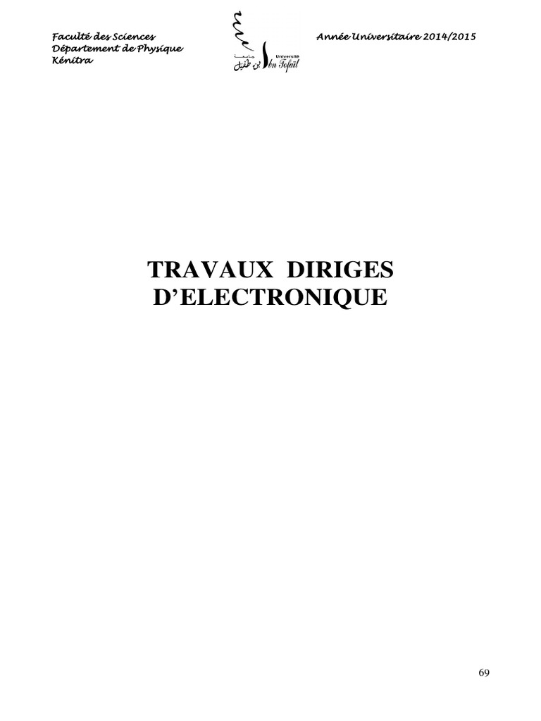 Polycope TD PDF | PDF | Diode | Impédance (électricité)