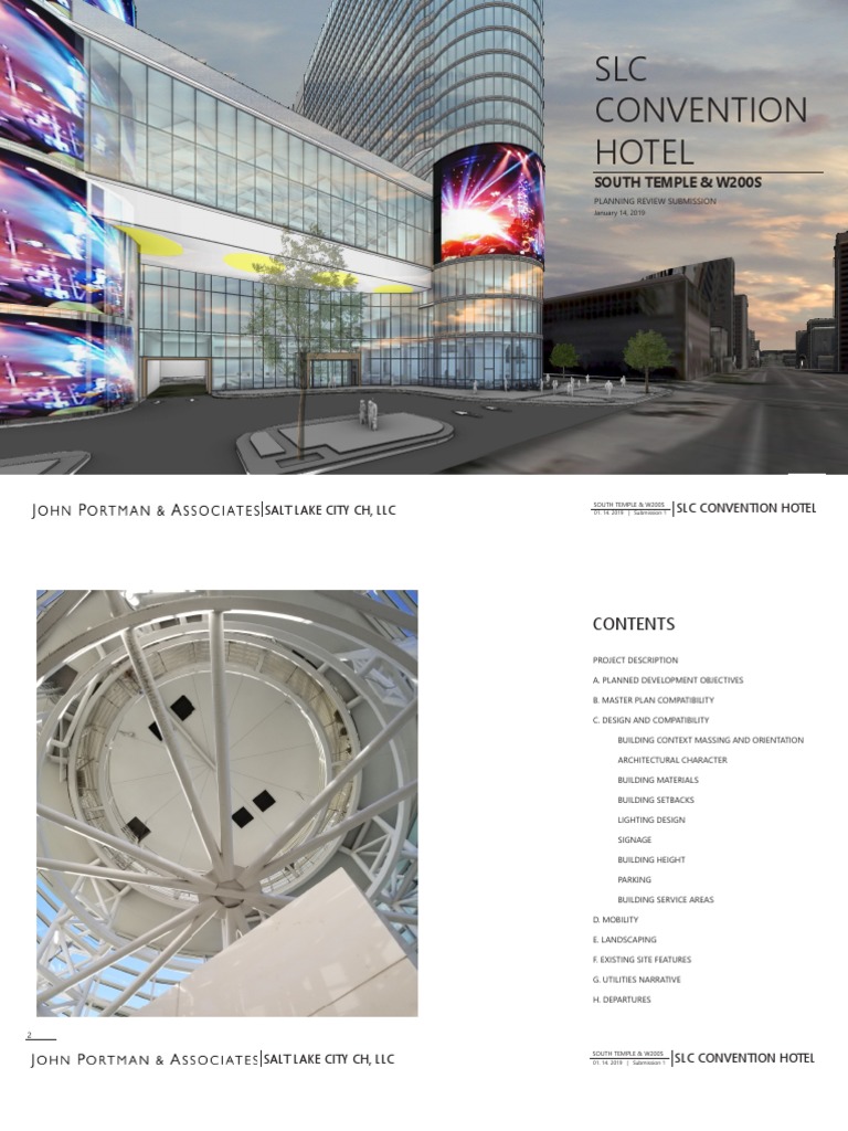 SLC Convention Center Hotel Plans | PDF | Salt Lake City | Nature