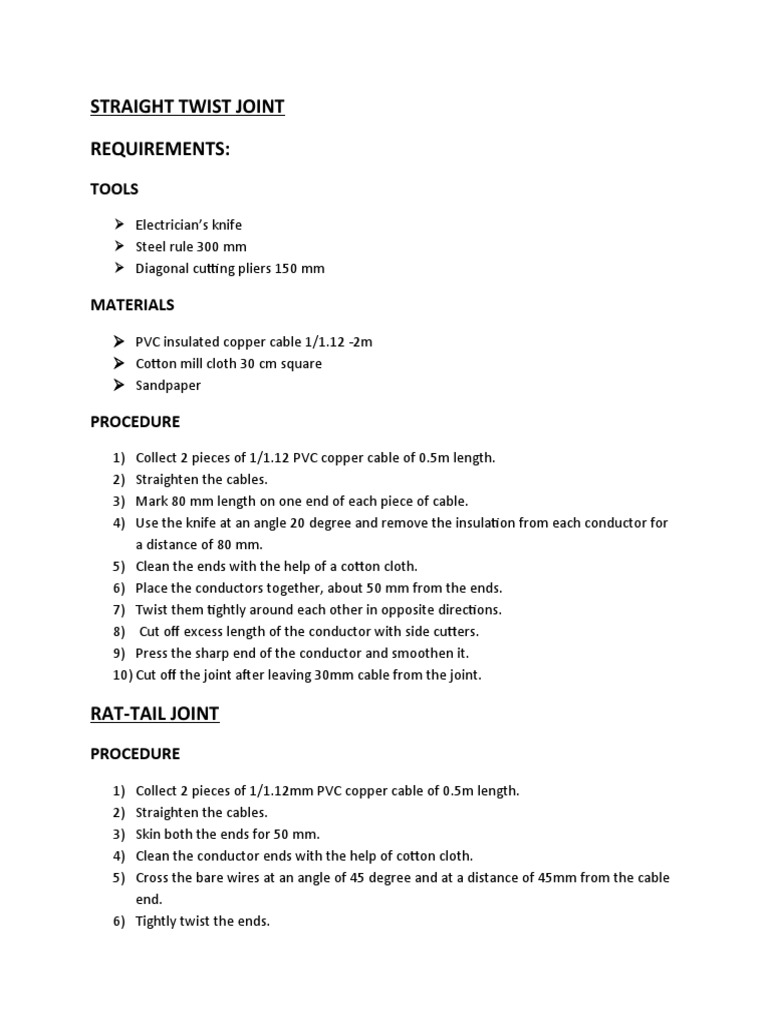 A Comprehensive Guide to Common Electrical Joints for Stranded and ...