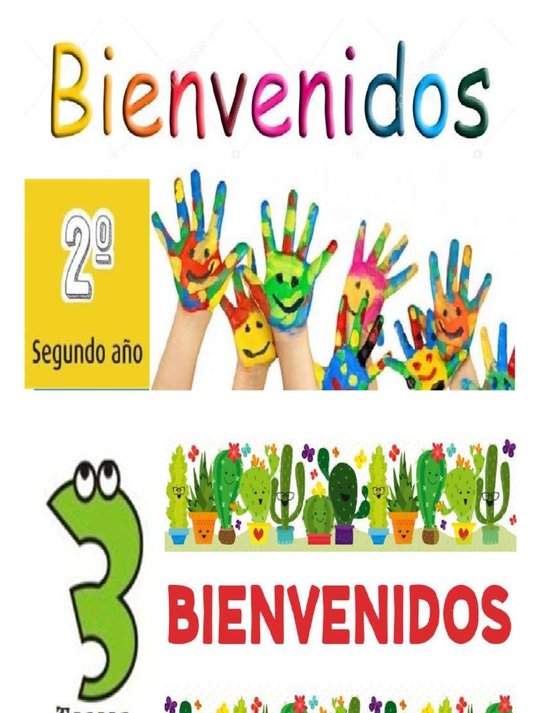 Carteles de Bienvenida - 1er Dia de Clases PDF | PDF