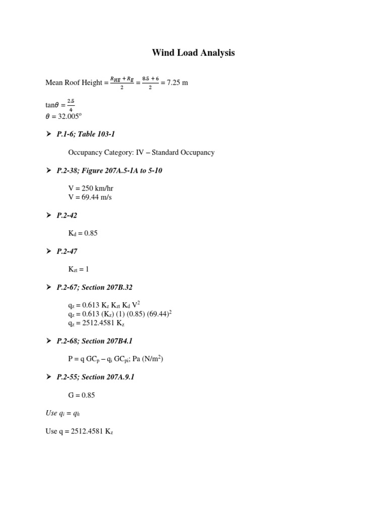 Wind Load Analysis | PDF | Leisure | Nature