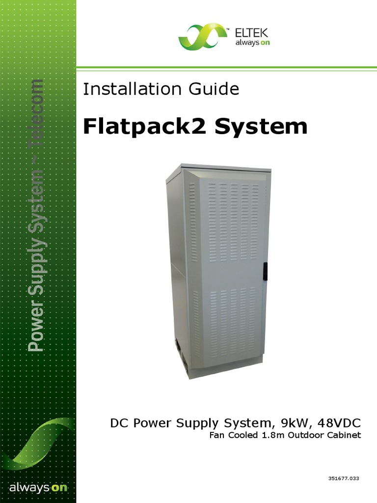 Installation Guide FP2 9kW48V Fan OD 1.8m (B-351677.033-1-3) PDF | PDF ...