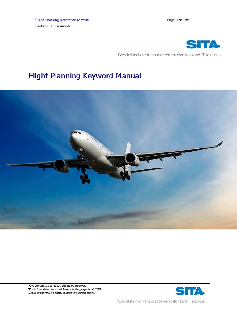 Flight Planning Keyword Manual | PDF | Reserved Word | Air Traffic Control