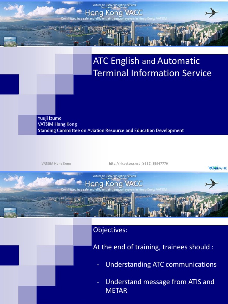 ATIS and ATC | PDF | Air Traffic Control | Meteorology