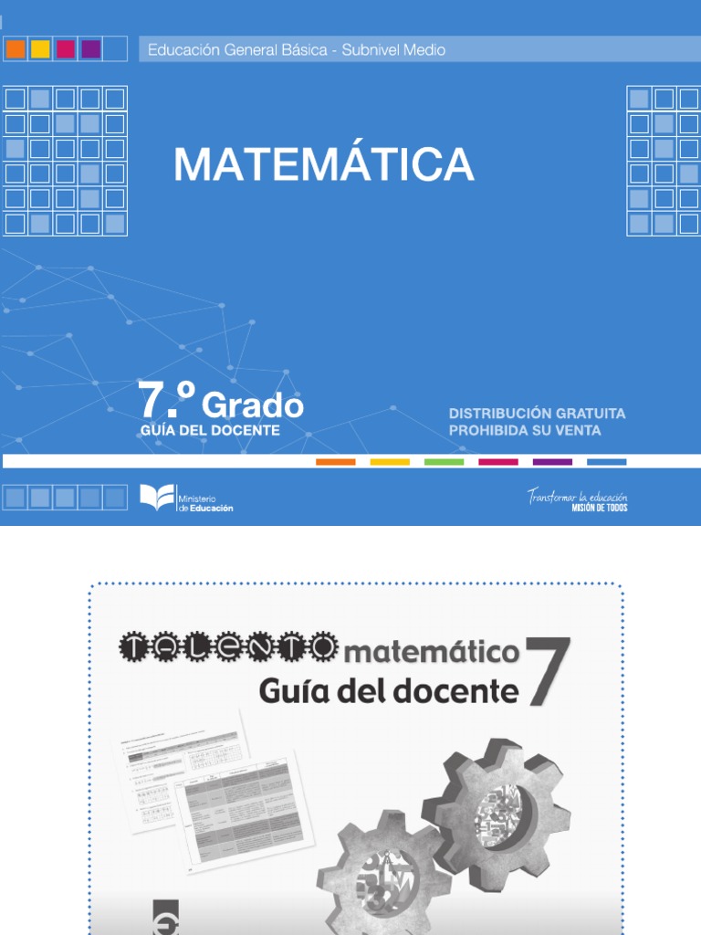 Matemática Guía 7 | PDF | Fracción (Matemáticas) | Plan de estudios