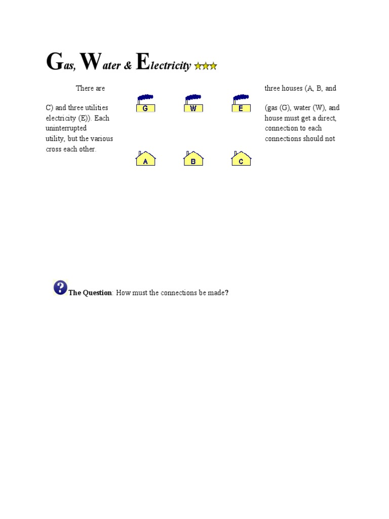 Utility Connection Puzzle Solution | PDF | Teaching Methods & Materials ...