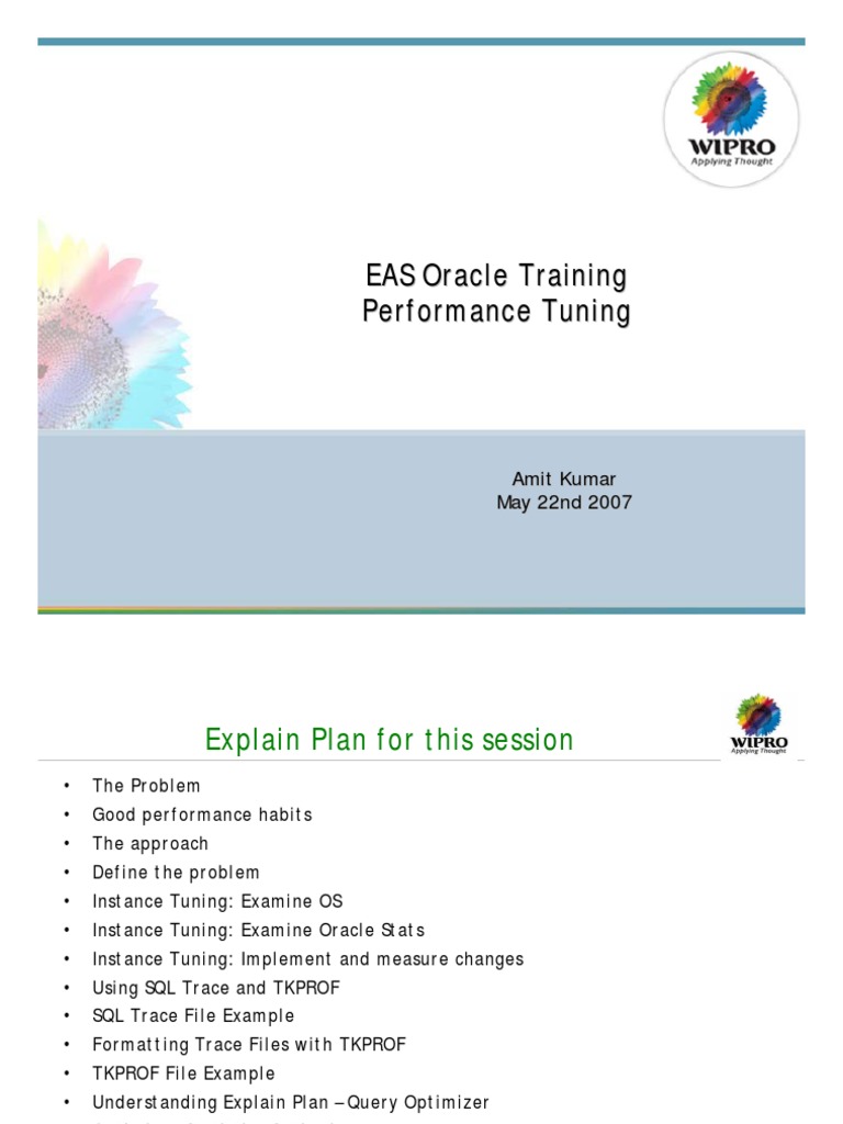 Oracle Performance Tuning Basic PDF | PDF | Oracle Database | Database Index