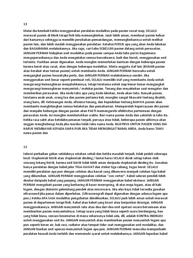 Panduan Praktik Klinis Fisioterapi PDF | PDF