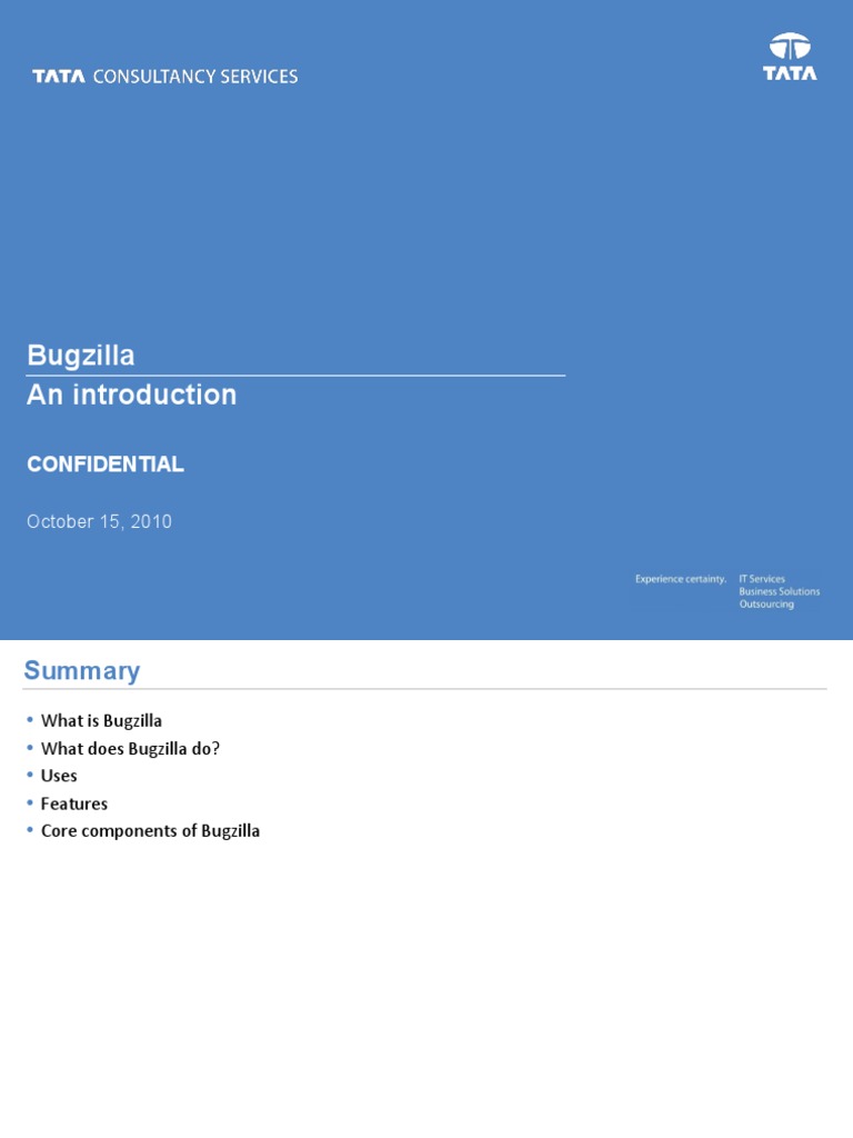 Bugzilla An Introduction: Confidential | PDF | Software Bug | Information Technology Management