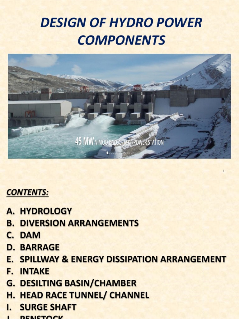 01 Design of Hydropower Components | PDF | Dam | Stress (Mechanics)