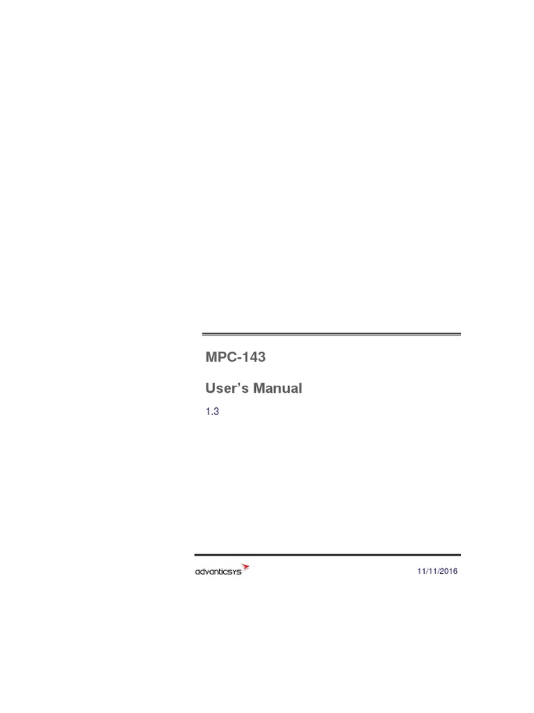 MPC-143 User Manual Overview | PDF | File Transfer Protocol | Computer ...
