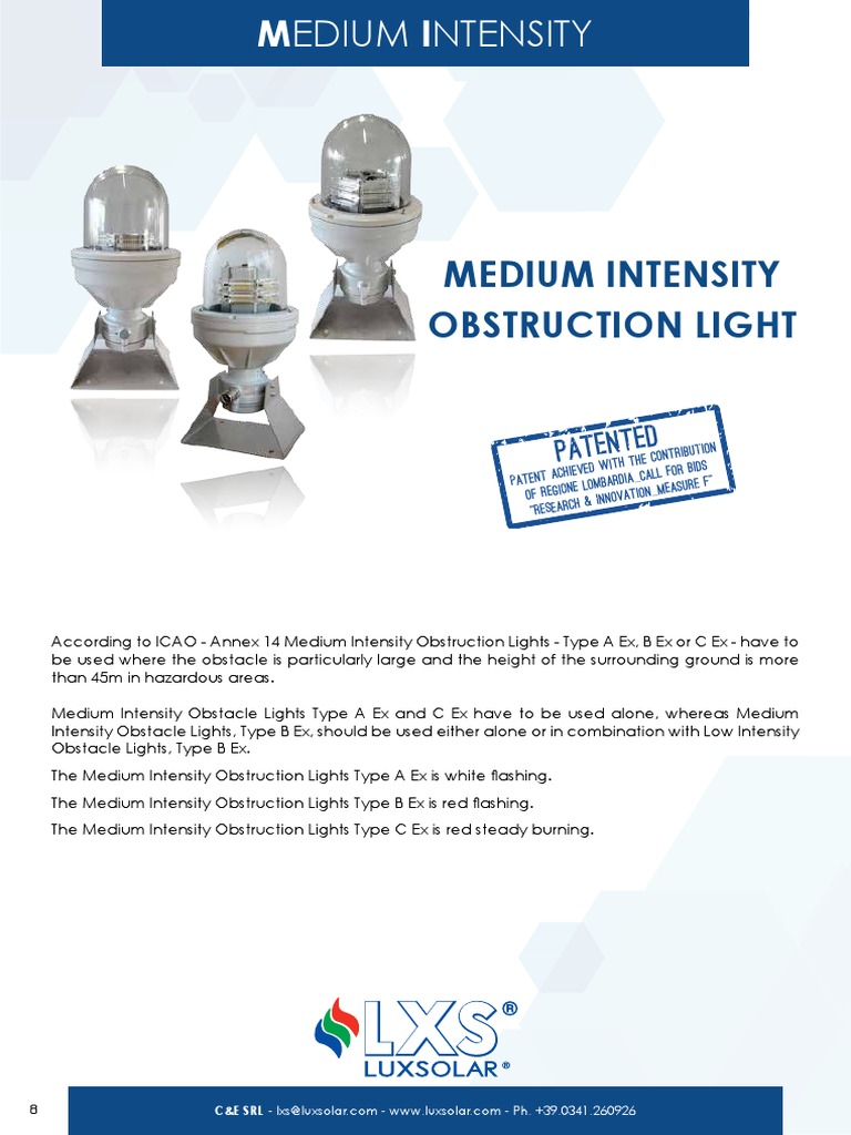 Combustion Energy Ex de Aircraft Warning Lights l865 Lxs Ex Medium ...