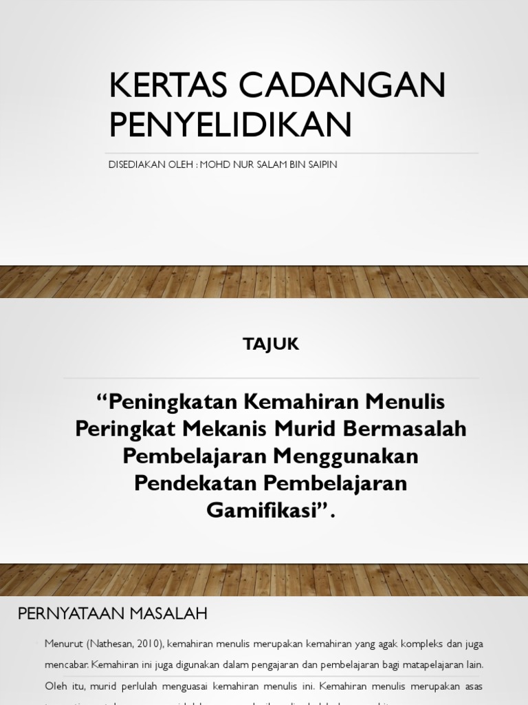 Pembentangan Proposal | PDF