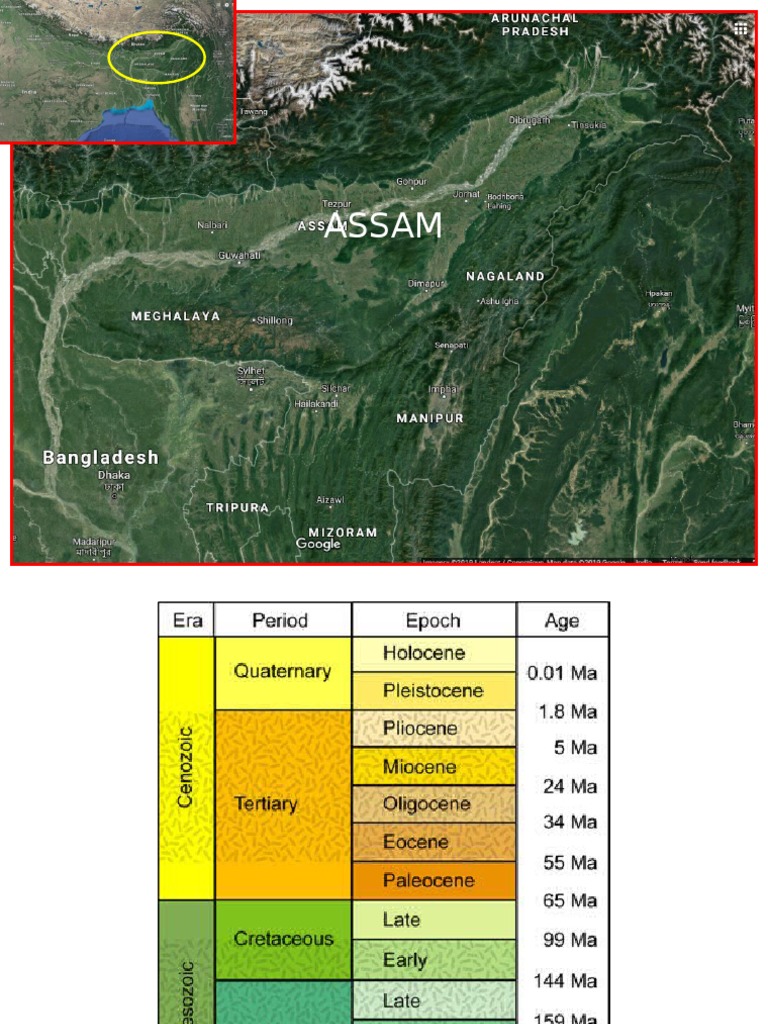 Assam Stratigraphy | PDF | Sandstone | Shale