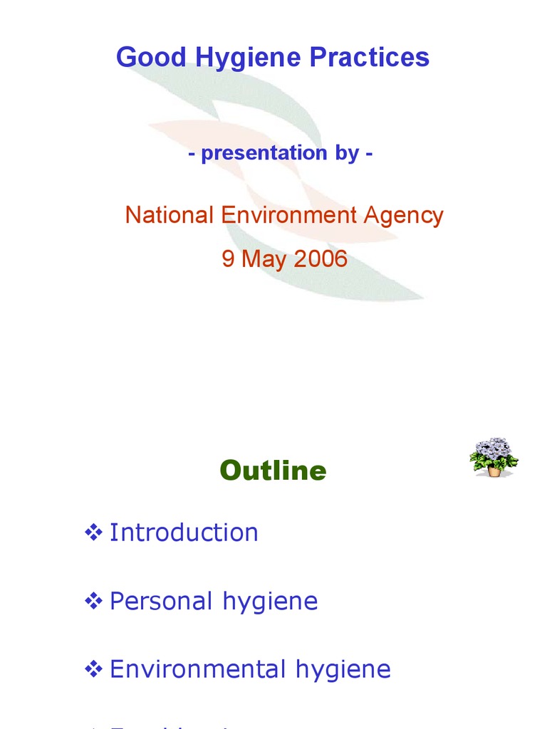 Good Hygiene Practices | PDF | Hygiene | Public Health