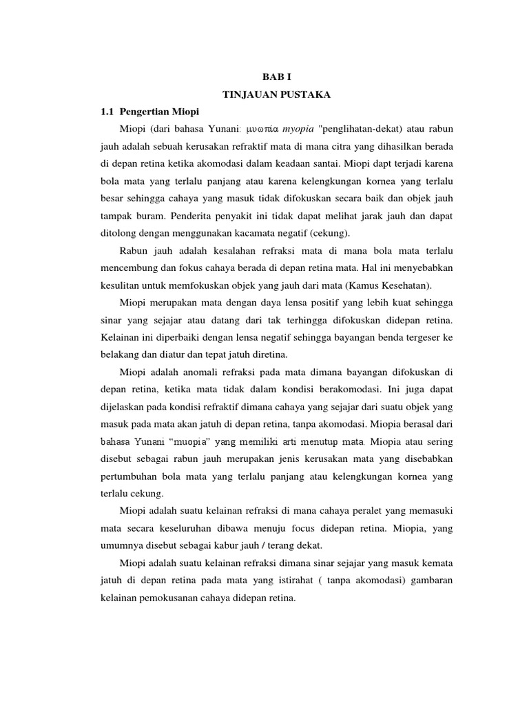 LP Miopi | PDF | Sains & Matematika