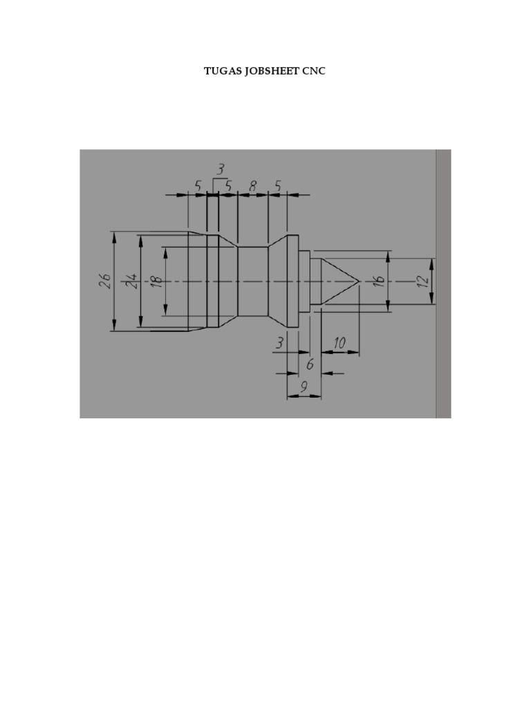 Contoh Jobsheet CNC | PDF