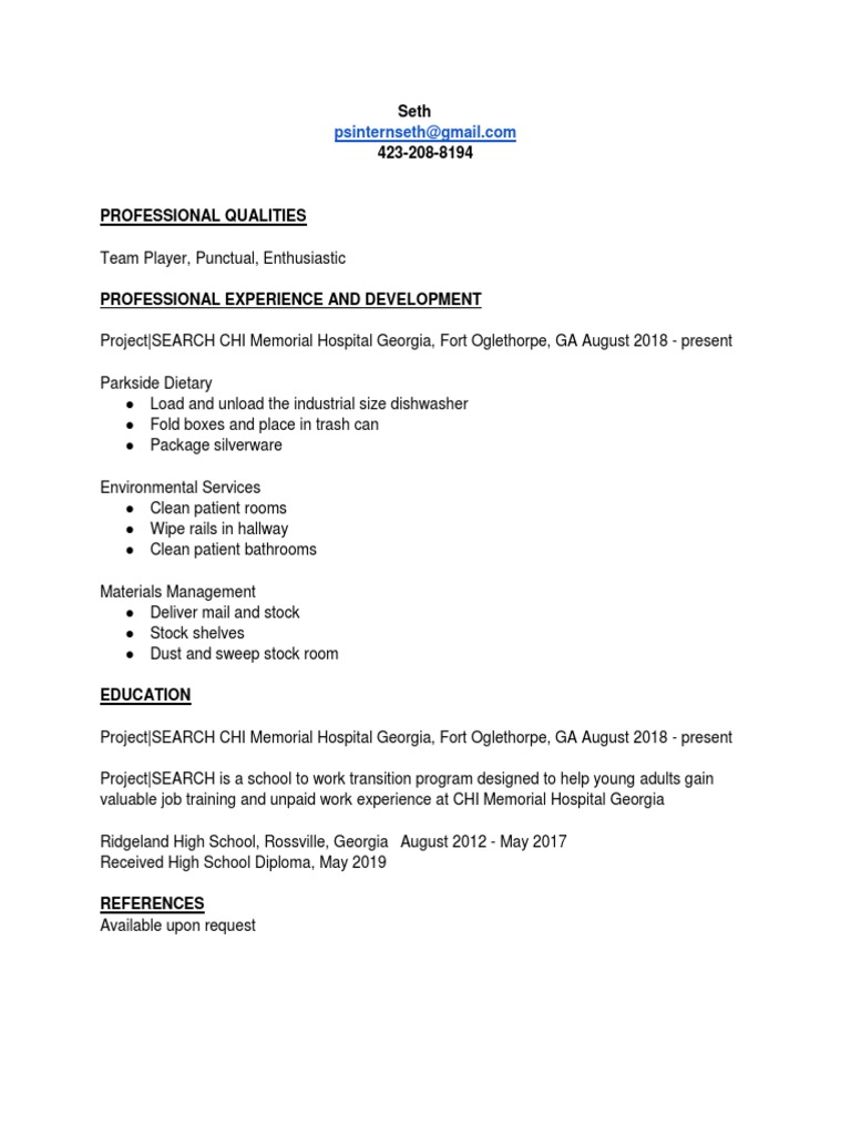 Seth Resume | PDF