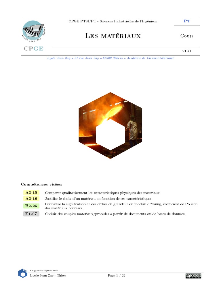 Caractéristiques des matériaux en ingénierie | PDF | Acier | Dureté ...