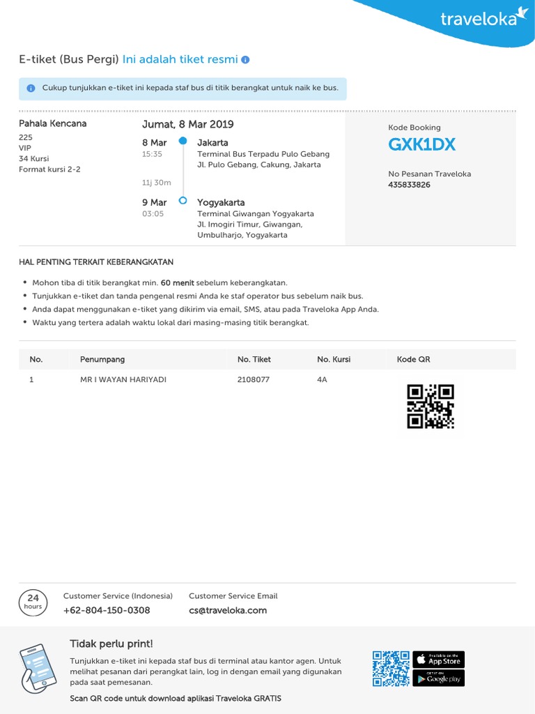 BUS AWAY E-Ticket | PDF