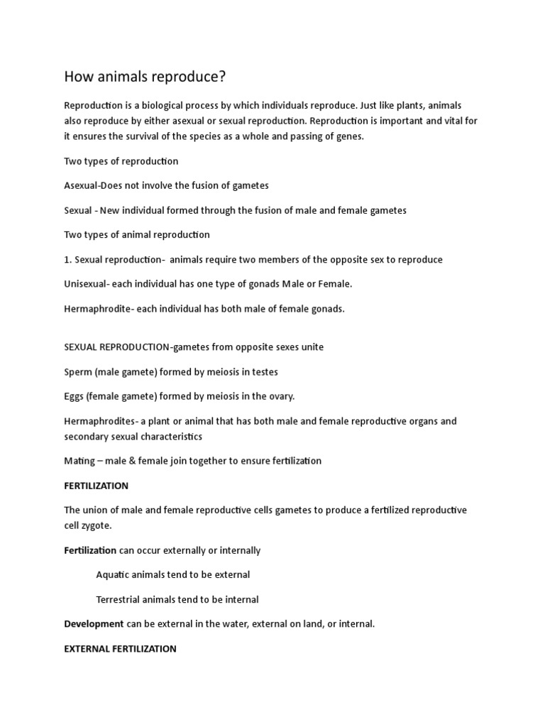 How Animals Rep-WPS Office | PDF