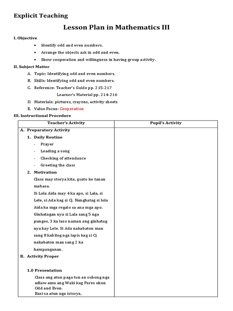 Explicit Teaching | PDF