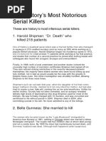 Countries With The Most Serial Killers 2024 | PDF | Serial Killer | Murder