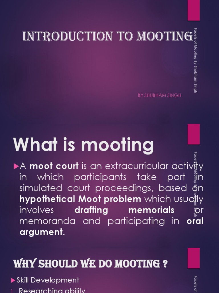Introduction To Mooting | PDF | Supreme Court Of India | Virtue