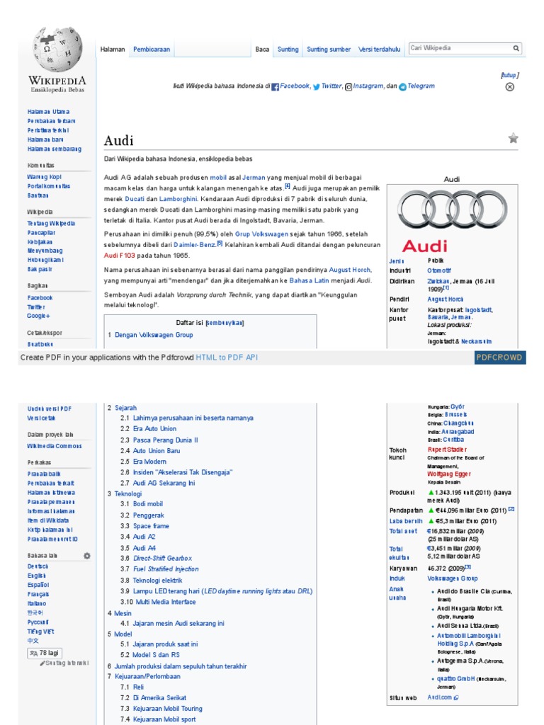 Id Wikipedia Org Wiki Audi | PDF