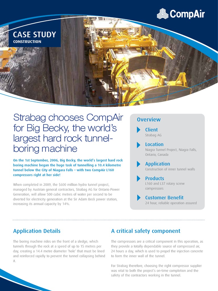 Strabag chooses CompAir compressors for world's largest hard rock ...