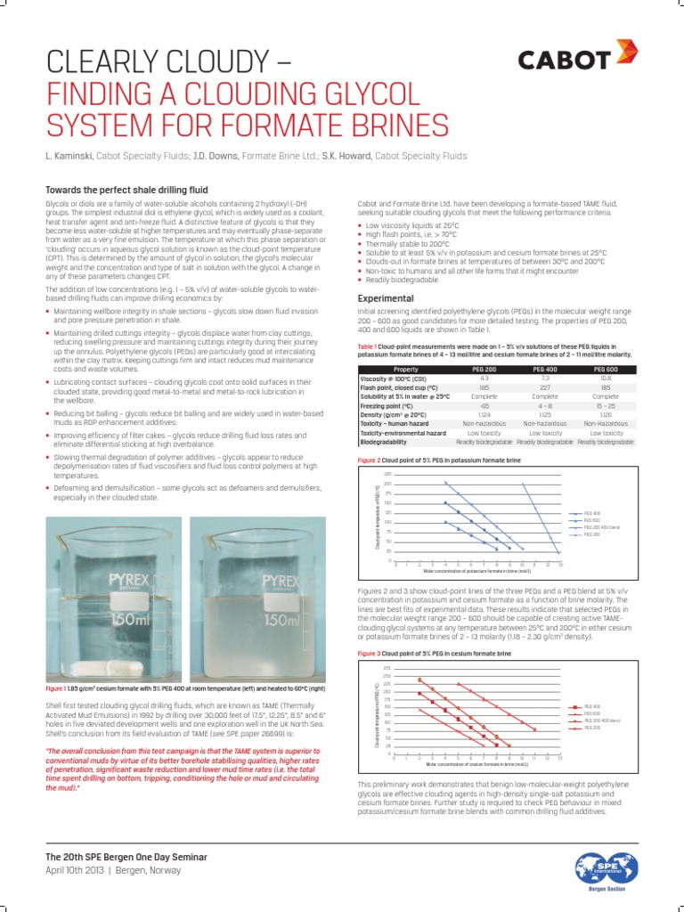 Cloud Point | PDF | Polyethylene Glycol | Coolant