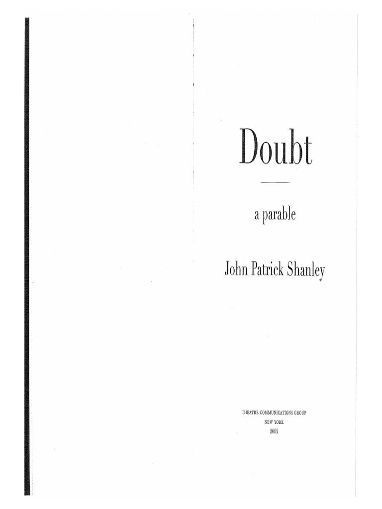 Doubt A Parable | PDF