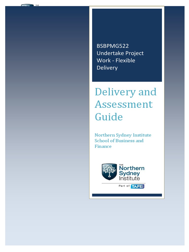 BSBPMG522A Delivery Assessment Guide V2 | PDF | Risk Management ...